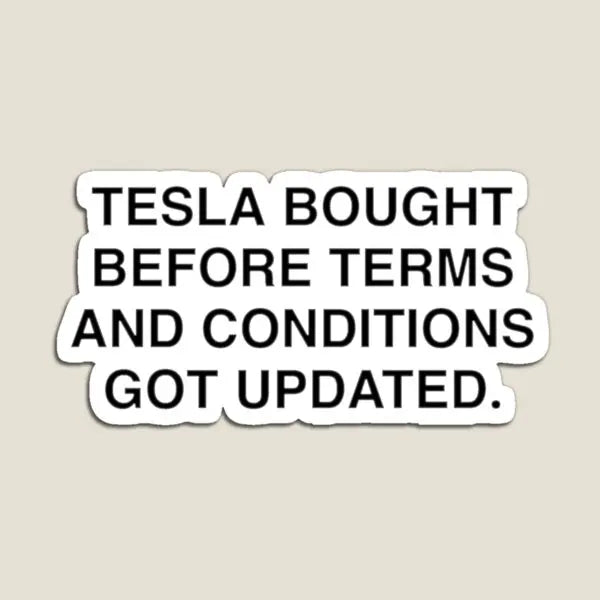 Tesla Bumper Sticker - Elon Musk Magnet | Merchelon